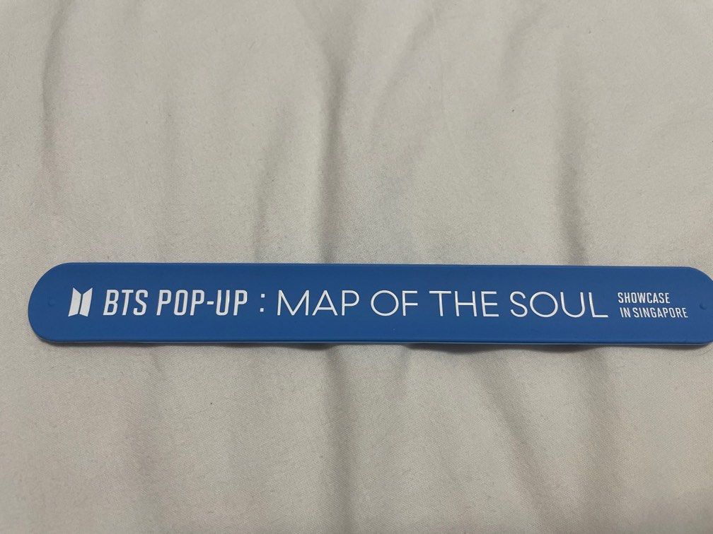 Bts Pop Up: Map of the soul wristband Showcase in Singapore, Hobbies ...