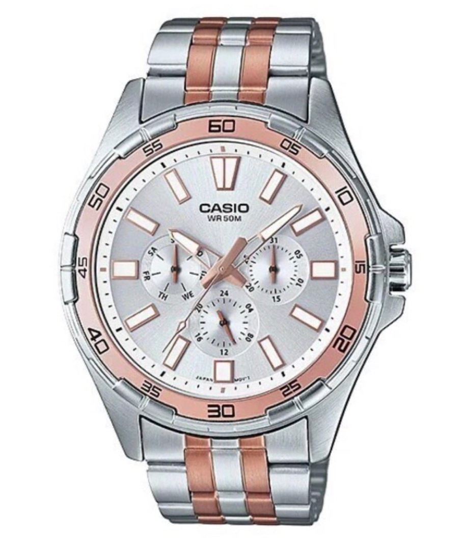 CASIO TWO TONE MENS WATCH, Men's Fashion, Watches & Accessories ...