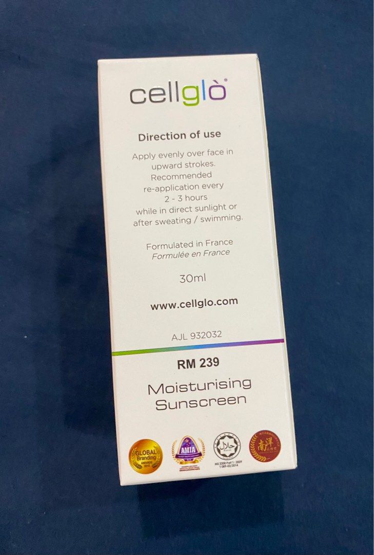 Cellglo Sunscreen SPF50 PA+++, Beauty & Personal Care, Face, Face Care ...