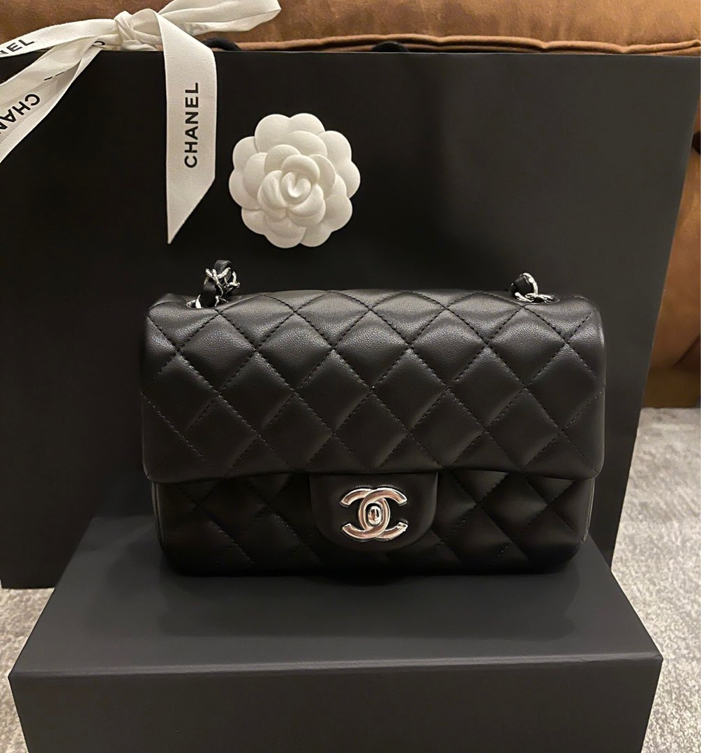 Chanel Mini Rectangle, Luxury, Bags & Wallets on Carousell