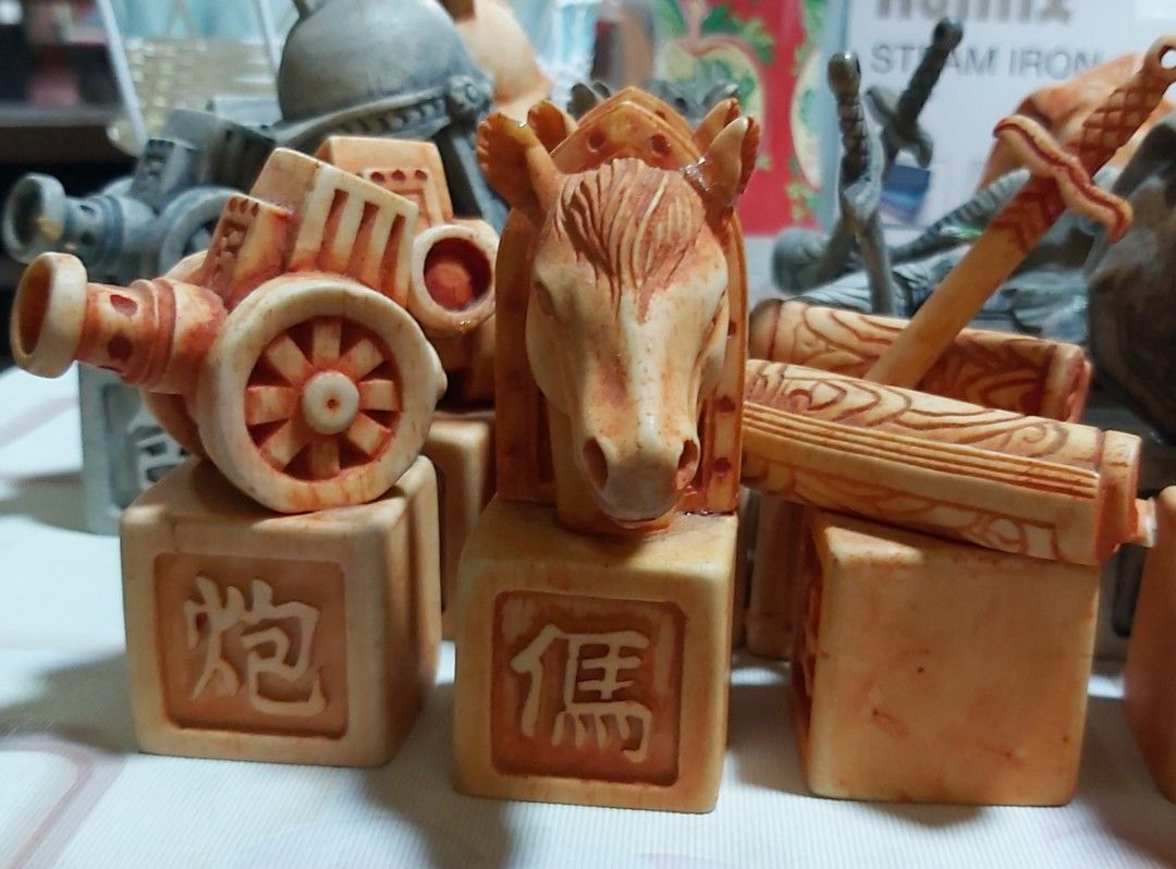 Chinese carved game pieces, Hobbies & Toys, Memorabilia & Collectibles ...