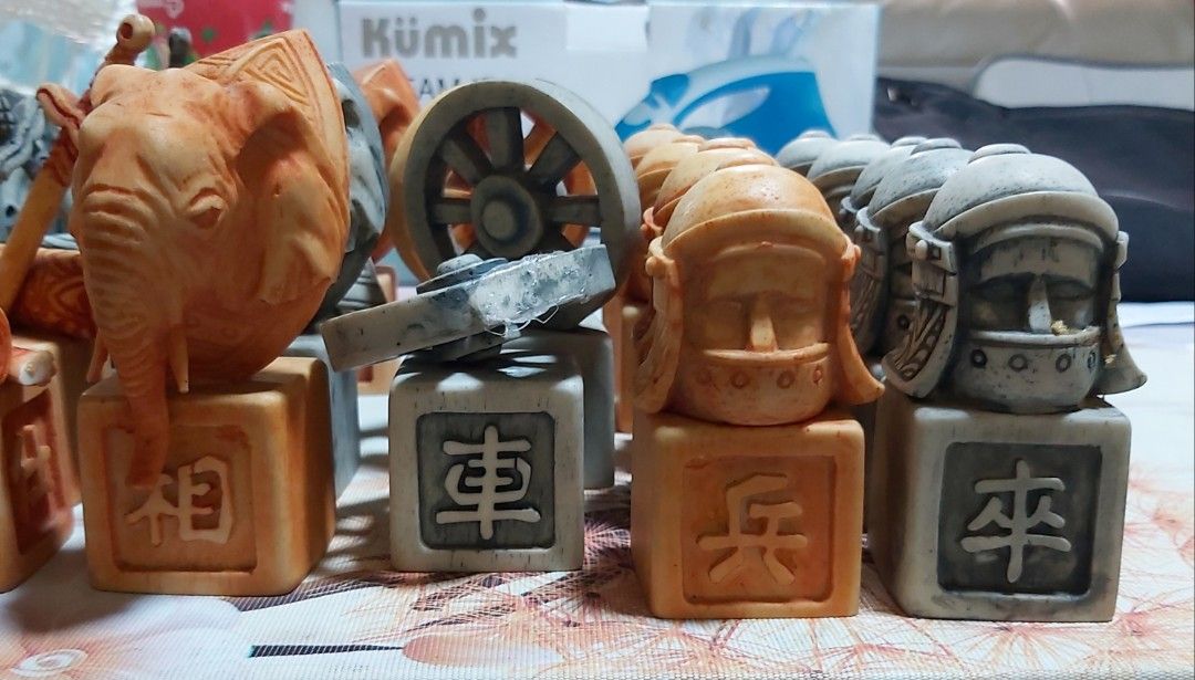 Chinese carved game pieces, Hobbies & Toys, Memorabilia & Collectibles ...