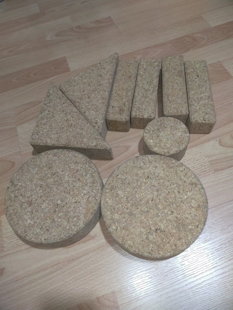 Chunky Cork Building Blocks, Hobbies & Toys, Toys & Games on Carousell