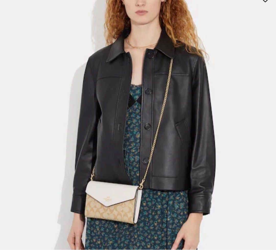 Coach Envelope Clutch Crossbody In Signature Canvas, Luxury, Bags ...