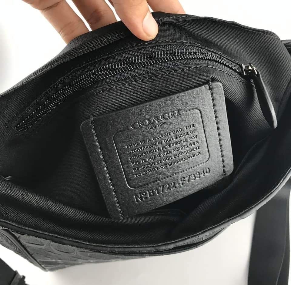 Coach Houston Map Bag In Signature Canvas, Men's Fashion, Bags, Sling ...