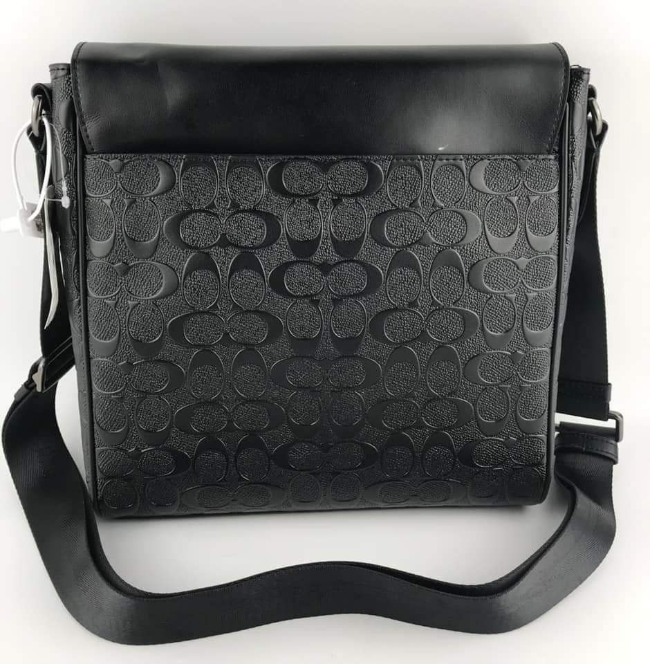 Coach Houston Map Bag In Signature Canvas, Men's Fashion, Bags, Sling ...