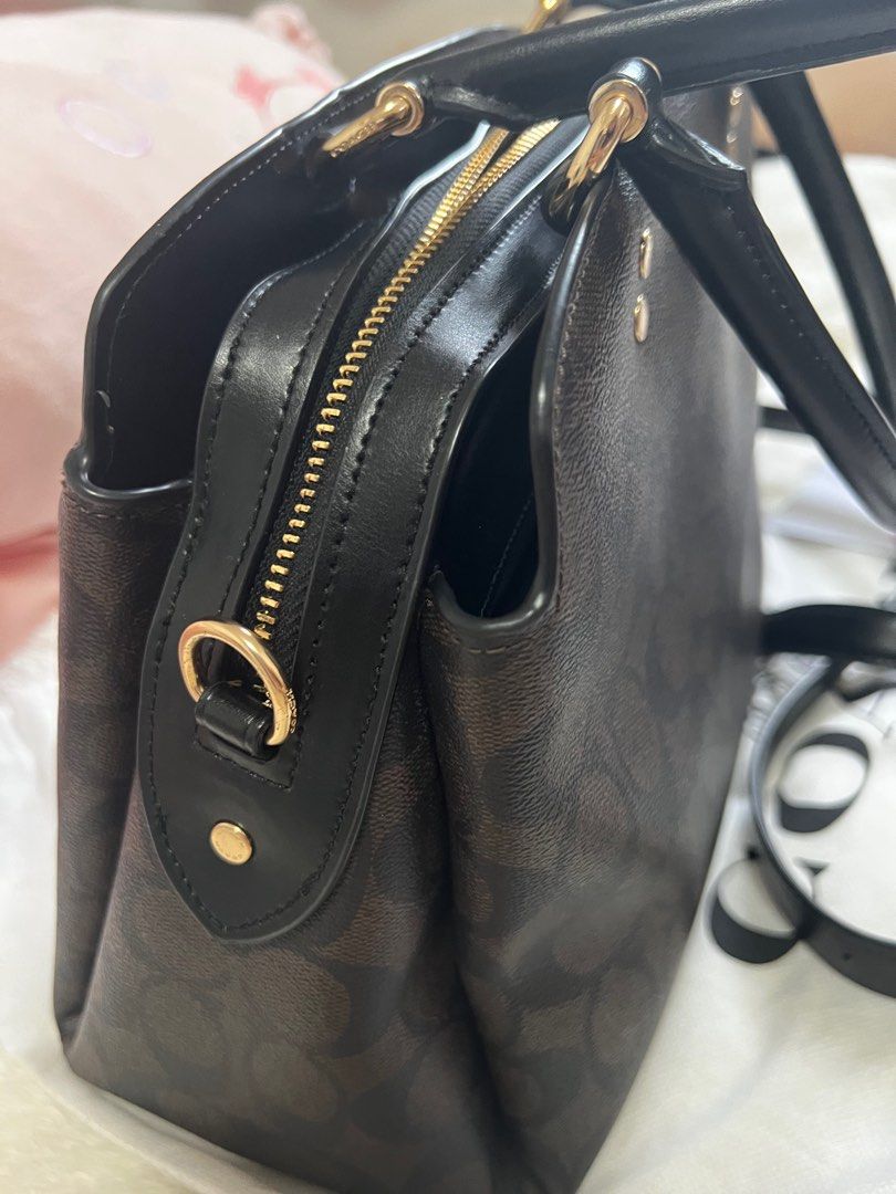 Coach Mini Lillie Carry all In Signature Canvas, Luxury, Bags & Wallets ...