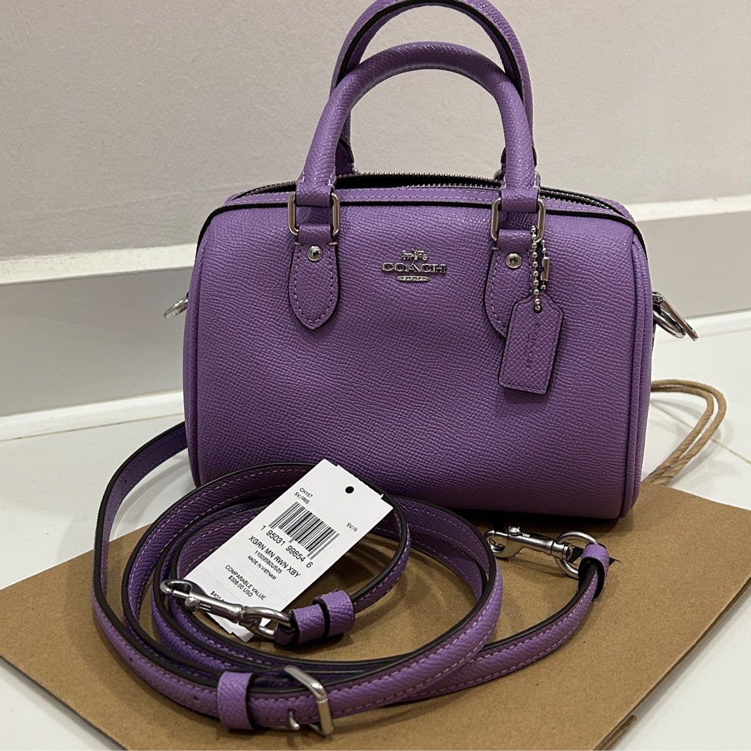 COACH Mini Rowan Crossbody in Iris, Women's Fashion, Bags & Wallets ...