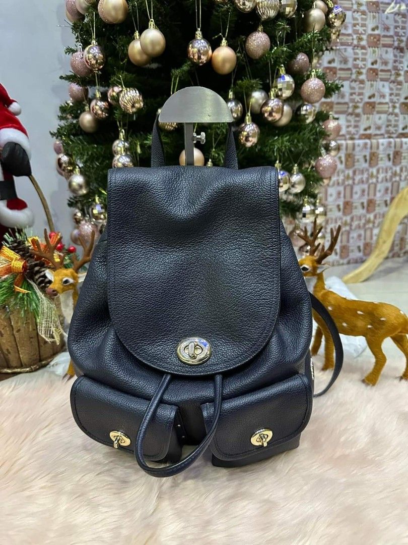Coach Rucksack Blue Backpack, Women's Fashion, Bags & Wallets ...