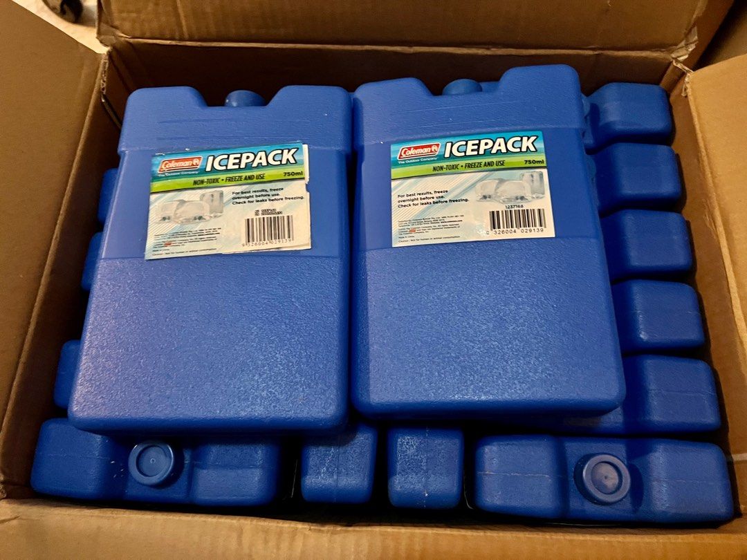 Colemann 750 ml ice packs reausable, Food & Drinks, Other Food & Drinks ...