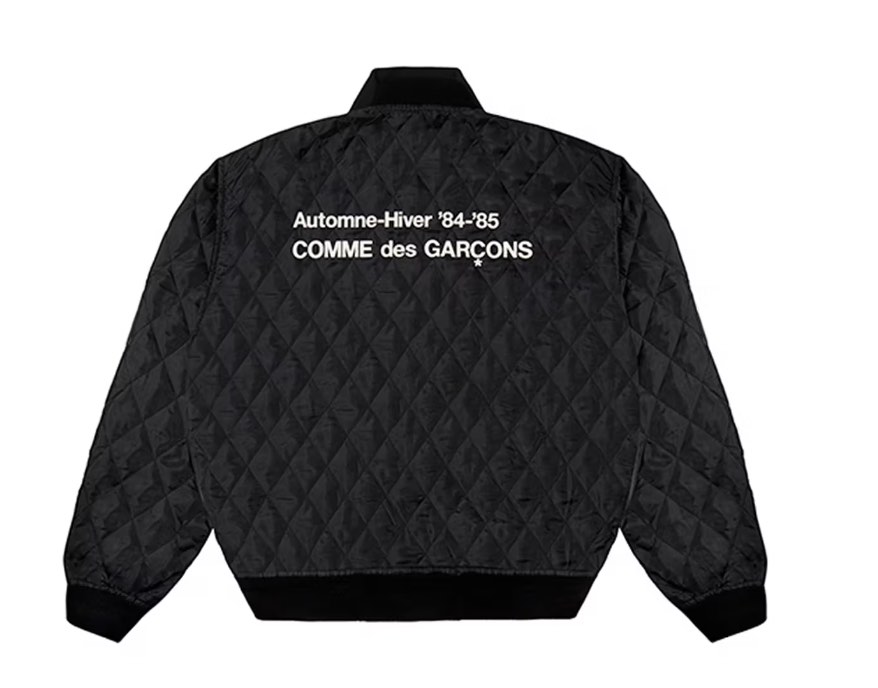 Comme des Carcons CDG Black Bomber Jacket, Women's Fashion, Coats ...