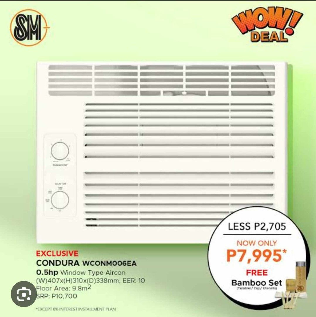 CONDURA .5hp AC, TV & Home Appliances, Air Conditioning and Heating on ...