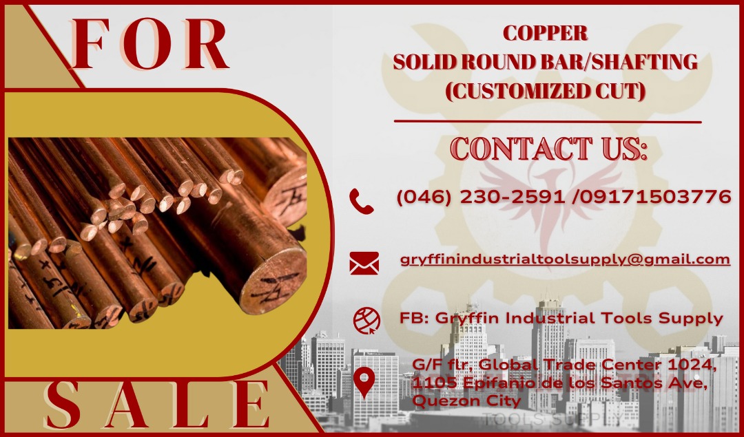 COPPER SOLID ROUND BAR /SHAFTING, Commercial & Industrial, Industrial ...