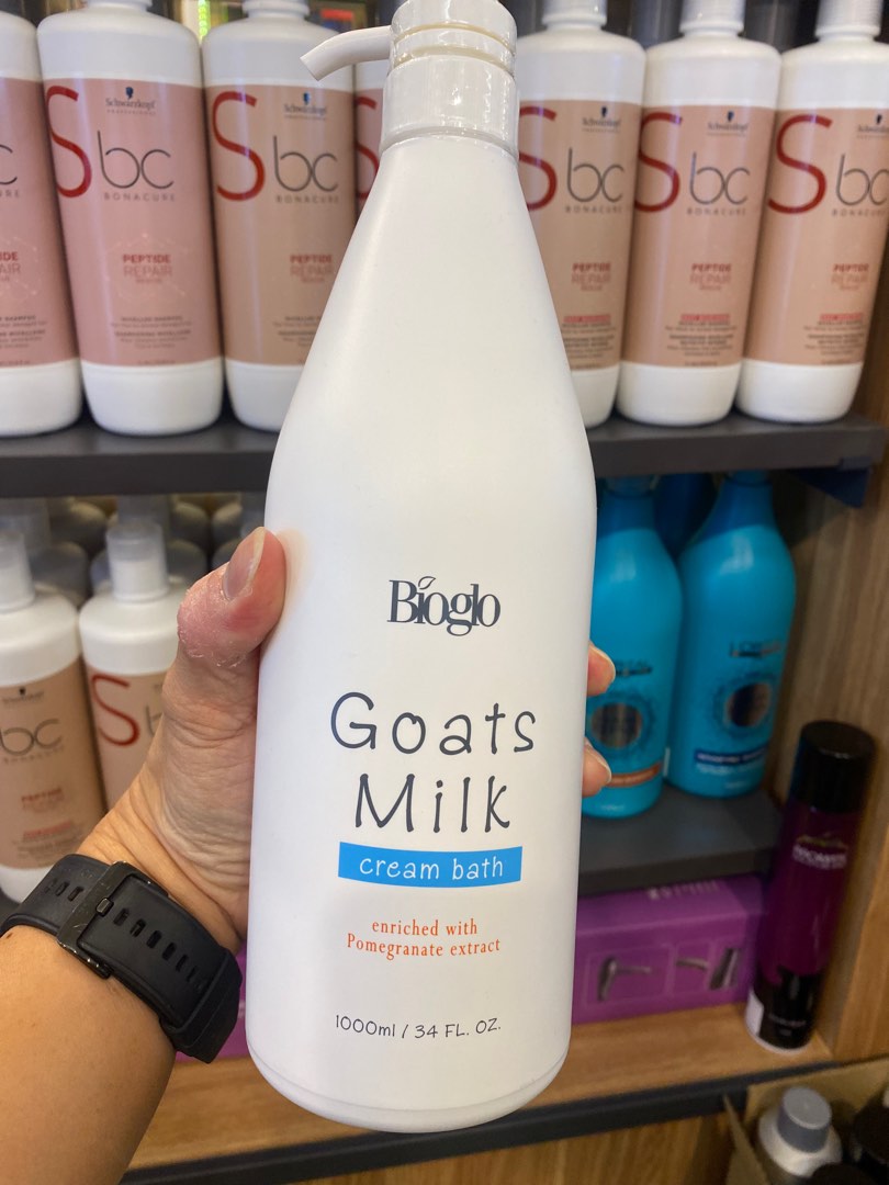 Cosway Goats Milk Cream Bath Body Shampoo Body wash 1000ml, Beauty ...