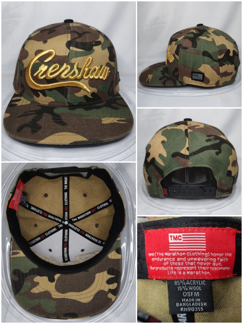 CRENSHAW LIMITED EDITION SNAPBACK - CAMO/GOLD, Men's Fashion, Watches ...