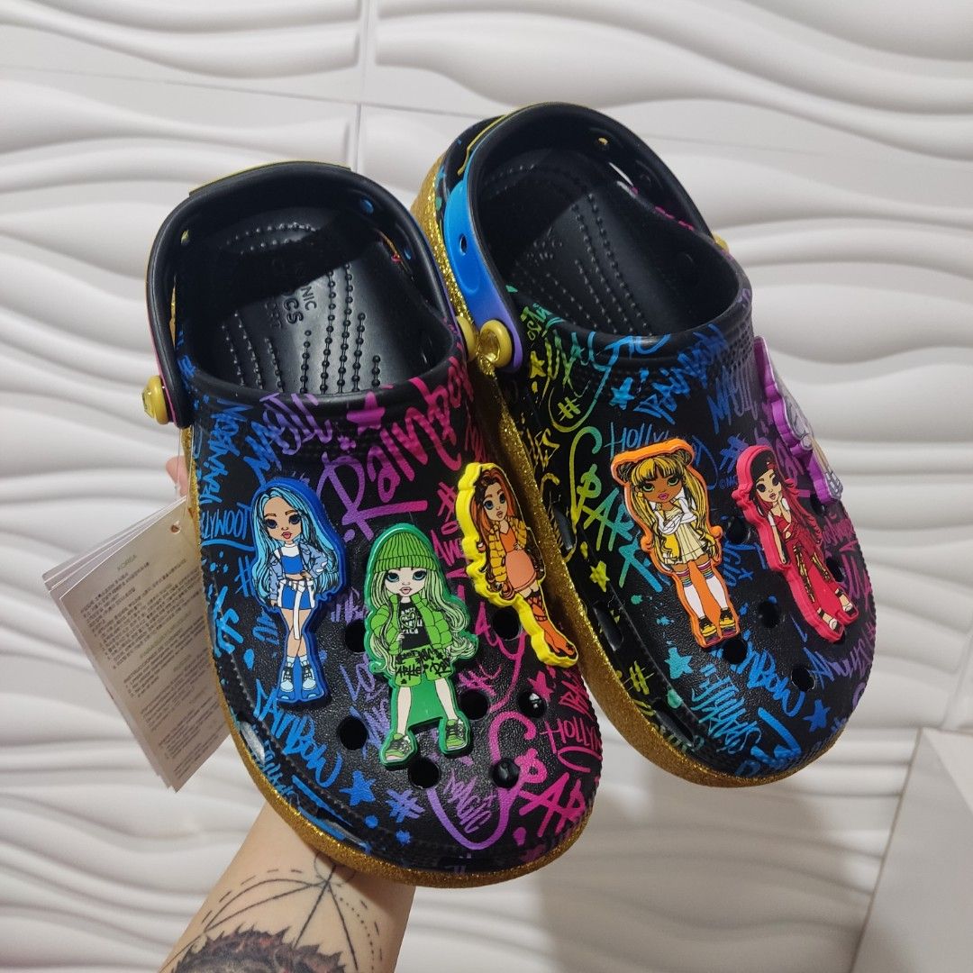 Crocs Rainbow High Crush Clog, Babies & Kids, Babies & Kids Fashion on ...