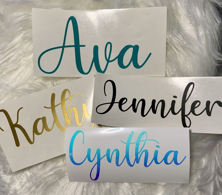 Customize/ personalize waterproof vinyl decals names for notebooks ...