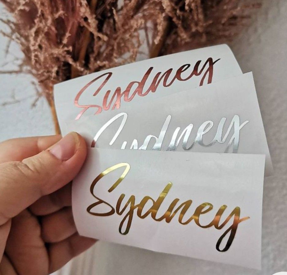 Customize/ personalize waterproof vinyl decals names for notebooks ...