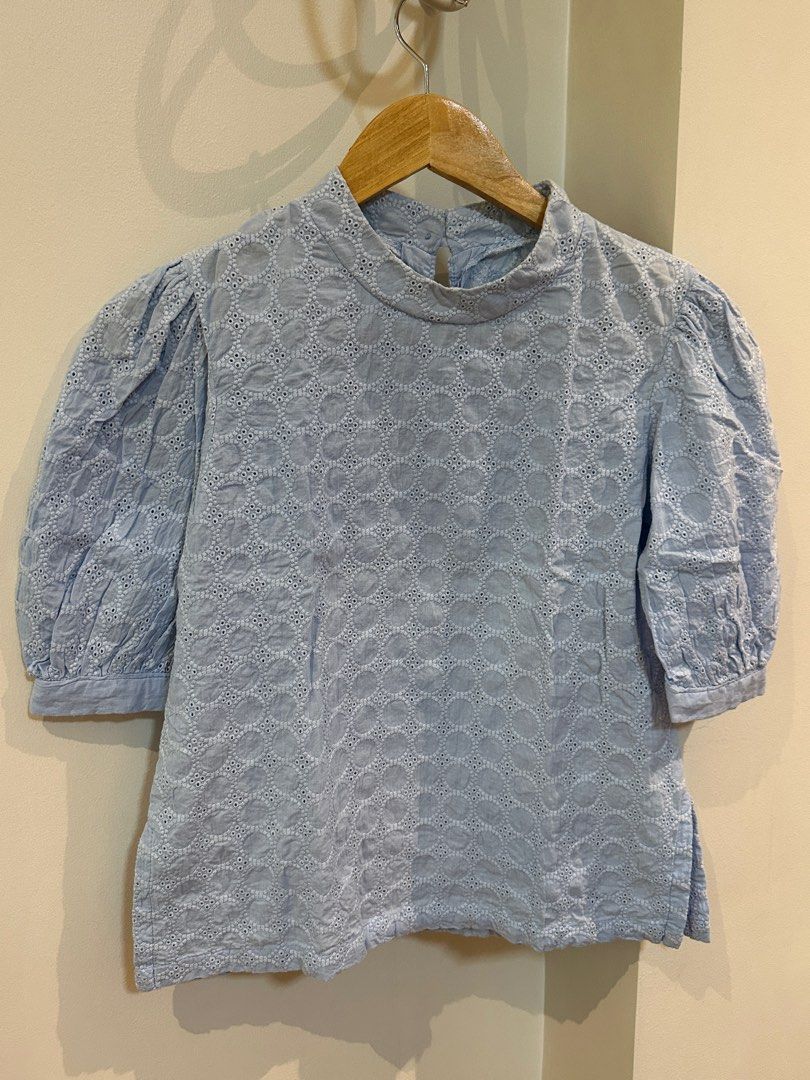 Cute Blue Top, Women's Fashion, Tops, Blouses on Carousell