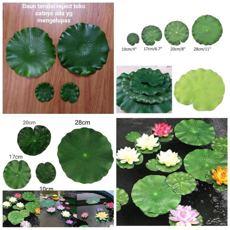 Daun teratai artificial reject toko, Perkebunan di Carousell