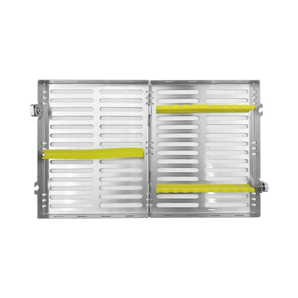 Dental Sterilization Rack 10 Slots Autoclavable Disinfection Box Cassette Rack Tray Holder ...