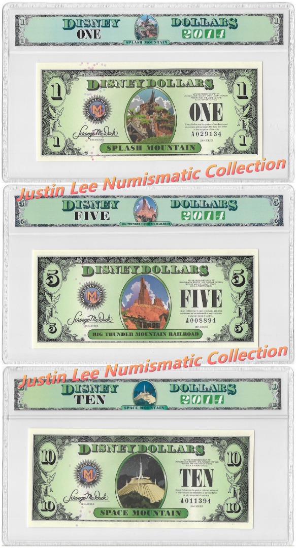 Disney Dollar $1-$5-$10 (Full Set) 2014Year, Hobbies & Toys ...