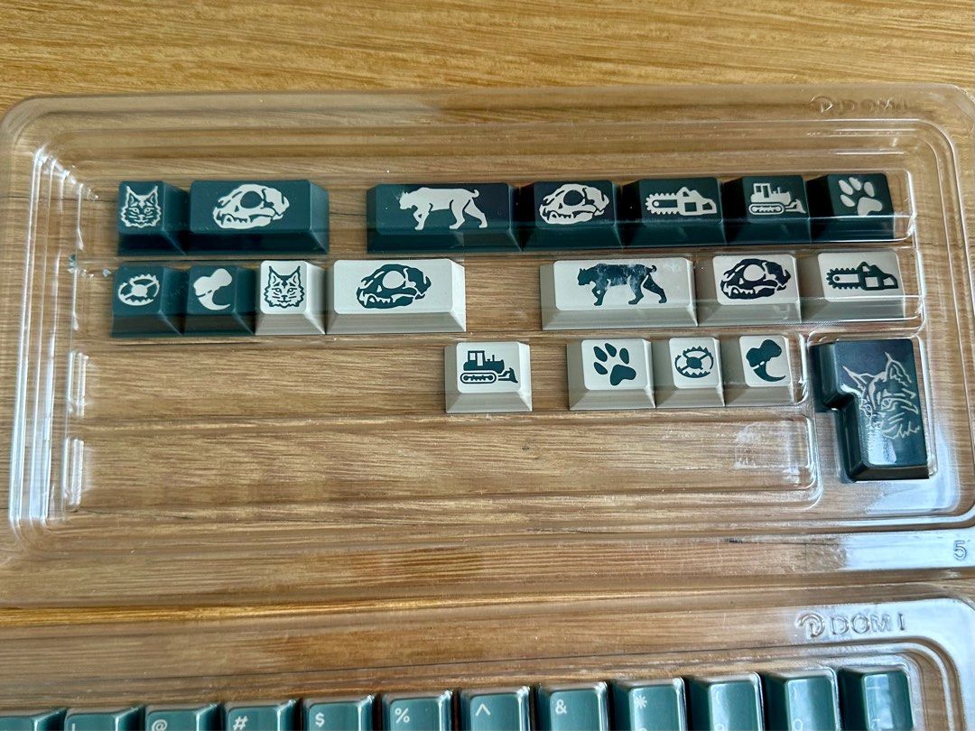 Domikey x iNKY Silent Forest DMK keycaps + novelties gmk, Computers ...