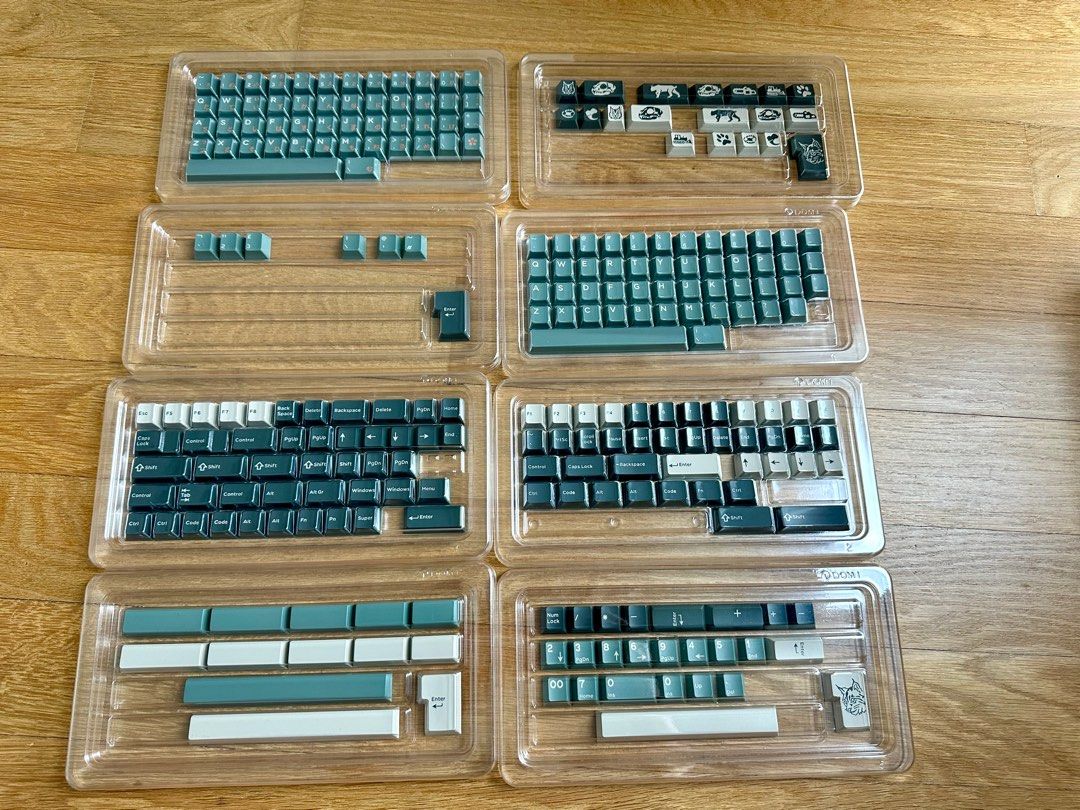 Domikey x iNKY Silent Forest DMK keycaps + novelties gmk, Computers ...