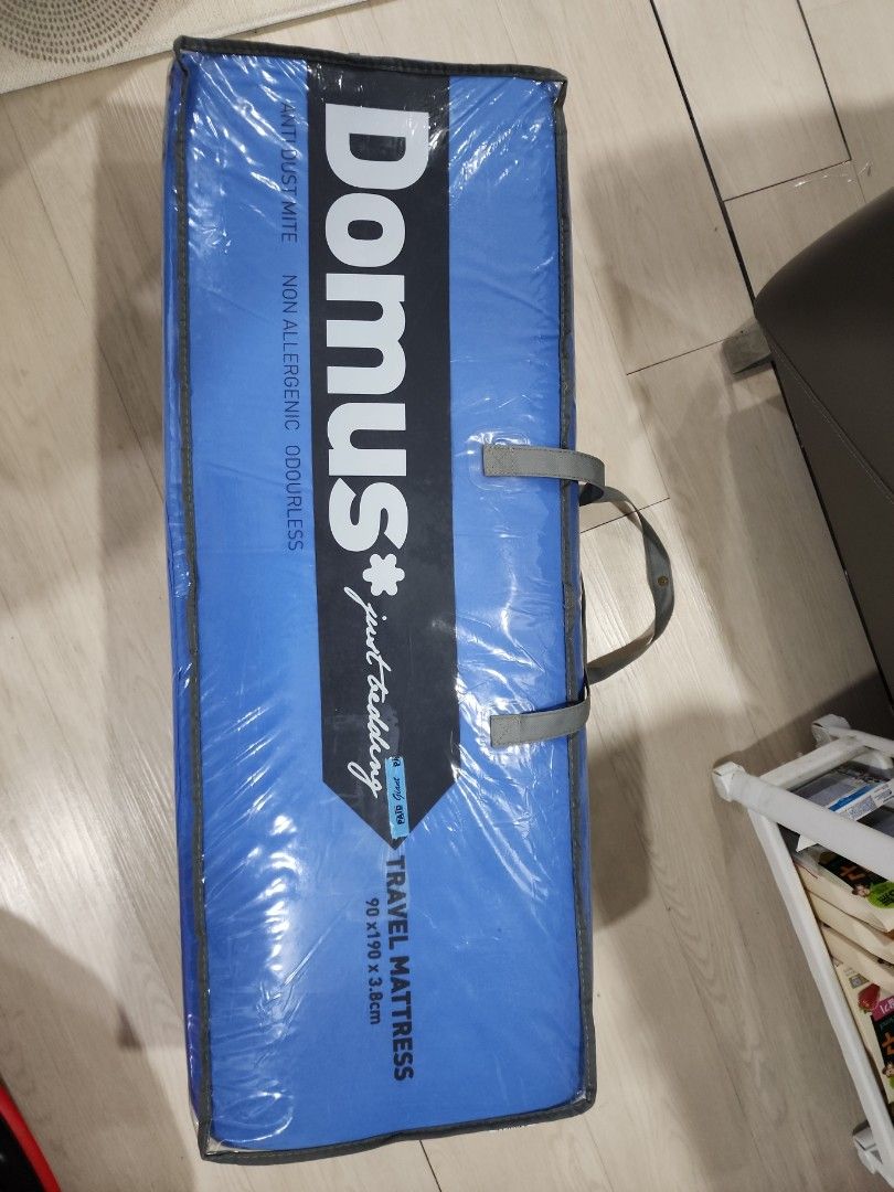 Domus travel mattress, Furniture & Home Living, Furniture, Bed Frames & Mattresses on Carousell
