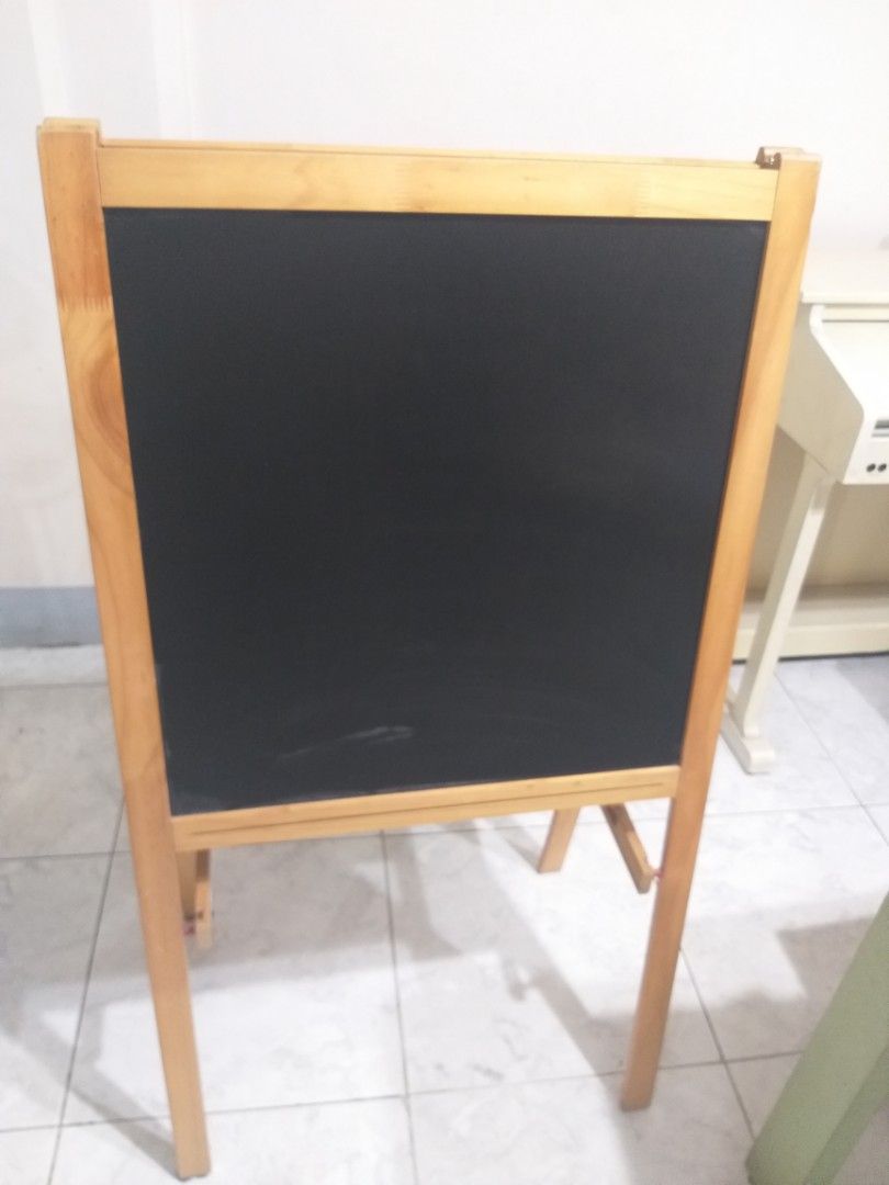 Double side stand white board and black board, Hobbies & Toys ...