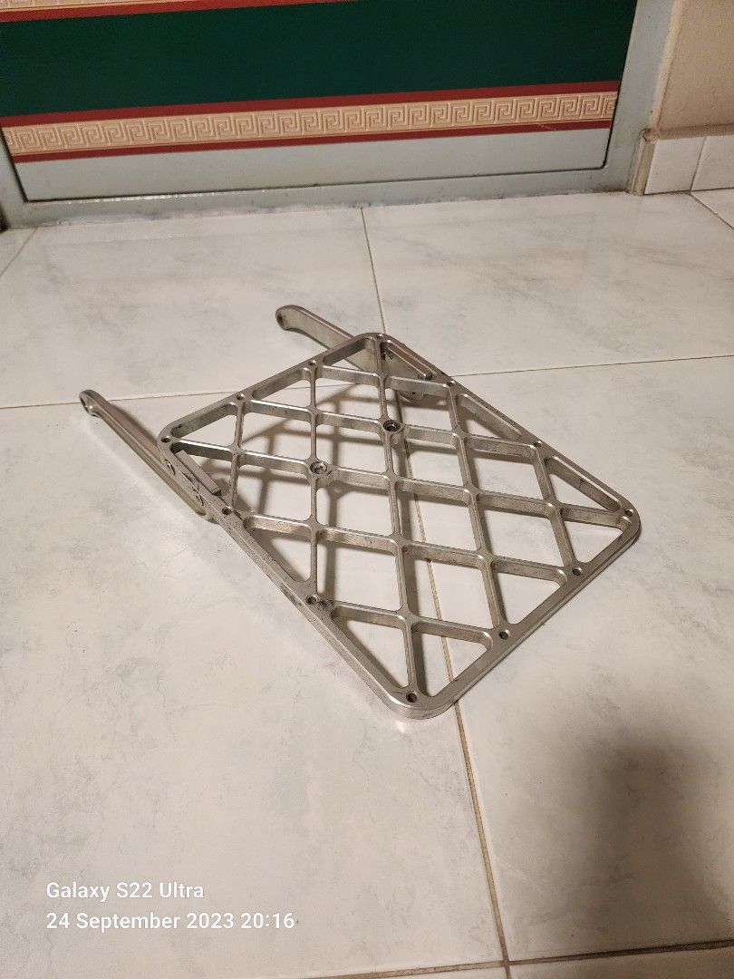 DRZ 400 aluminum rear luggage rack, Motorcycles, Motorcycle Accessories ...