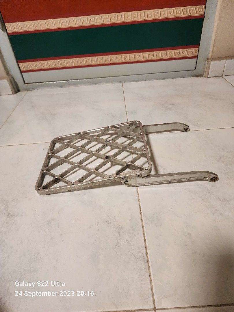 DRZ 400 aluminum rear luggage rack, Motorcycles, Motorcycle Accessories ...