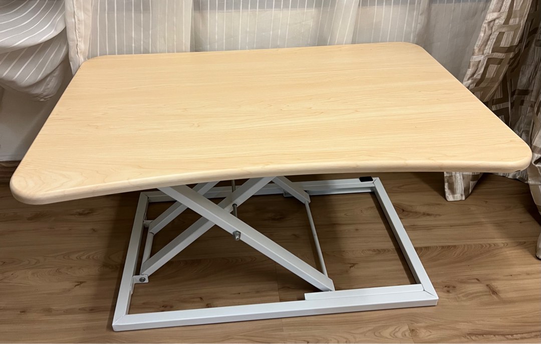 Ergonomic height adjustable standing desk table, Furniture & Home ...