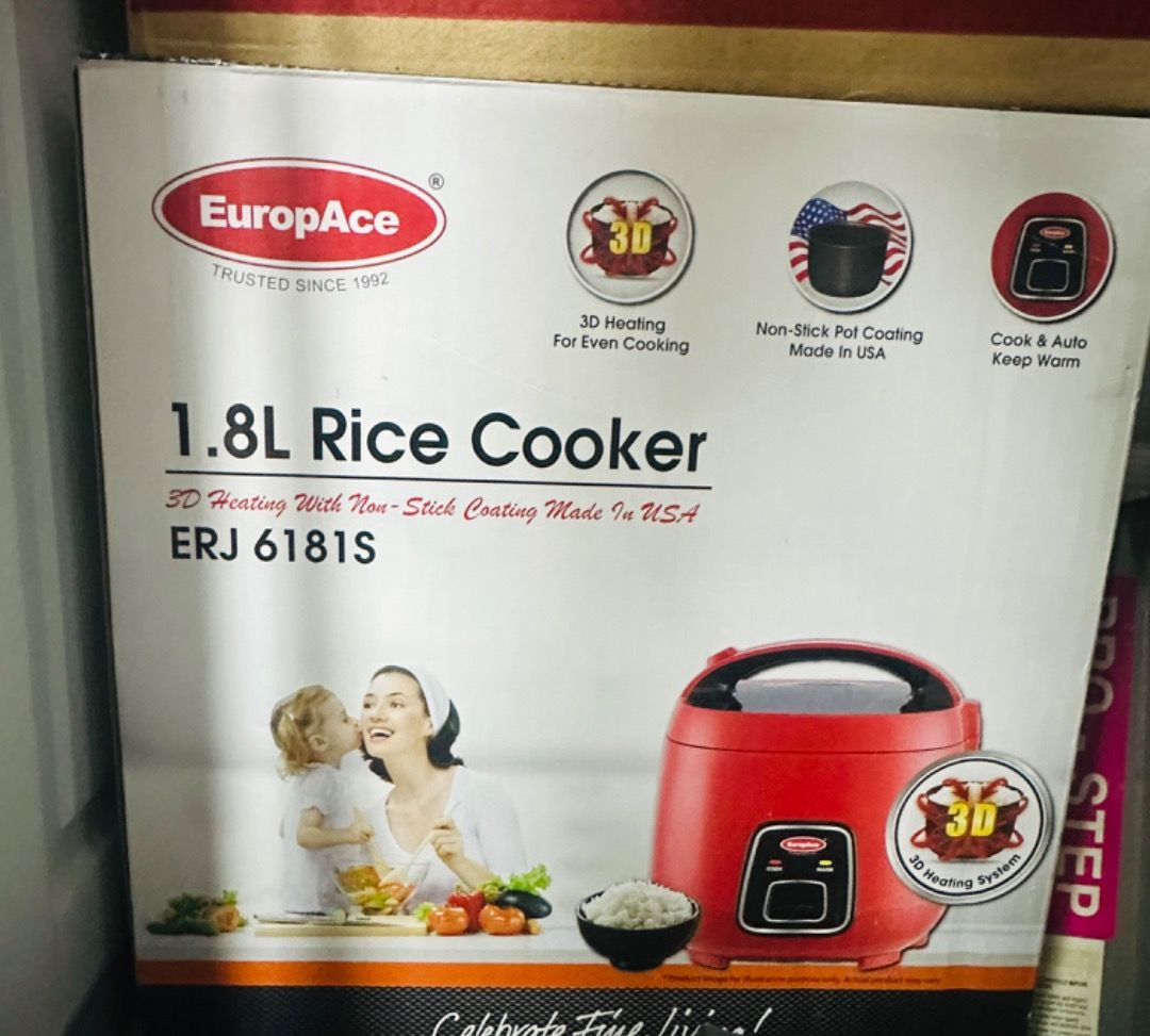 Europace Red Rice cooker, TV & Home Appliances, Kitchen Appliances ...