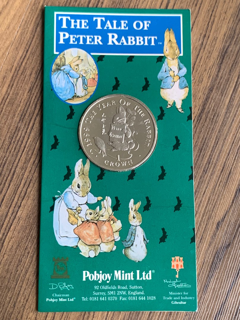 F463 - Gibraltar 1999 Cu-Ni “Tale of Peter Rabbit” Coin, Hobbies & Toys ...