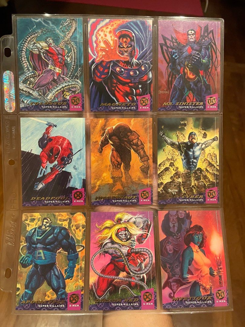 Fleer Ultra 94 Marvel X-Men Super Villians 9 Cards, Hobbies & Toys ...