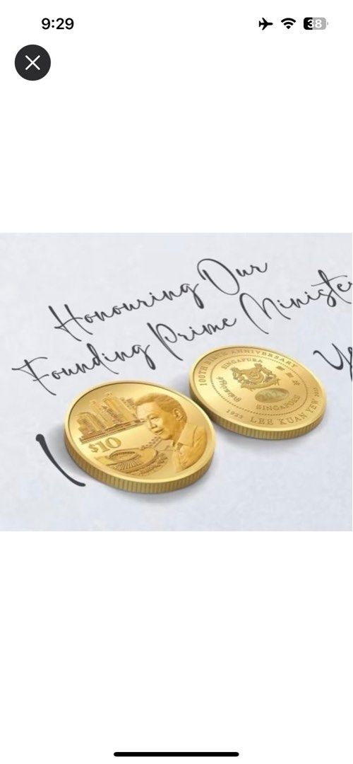 For serious Luxury coin collectors only: LKY 100th Birth Anniversary ...