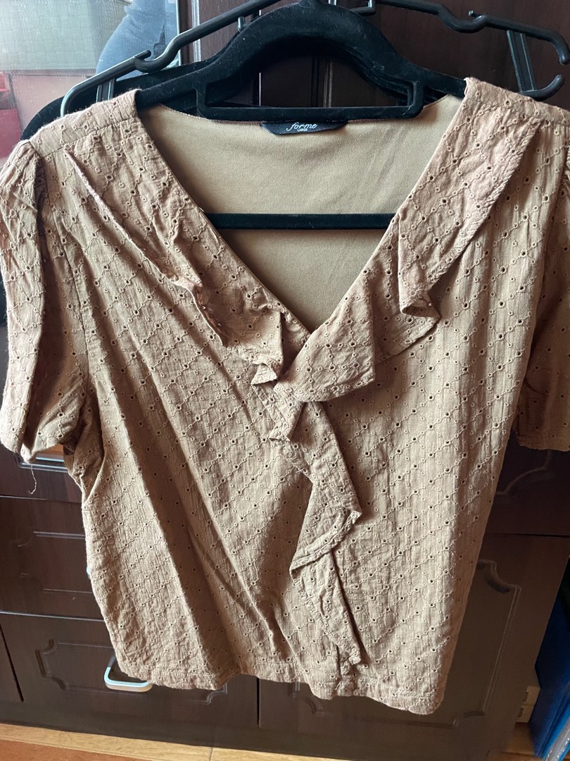 ForMe Blouse, Women's Fashion, Tops, Blouses on Carousell