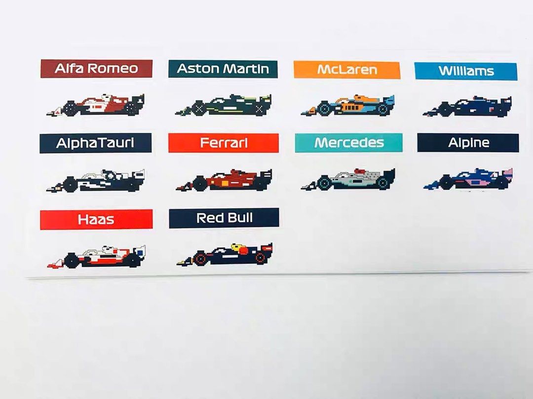 Formula 1 F1 Stickers, Hobbies & Toys, Stationery & Craft, Art & Prints ...