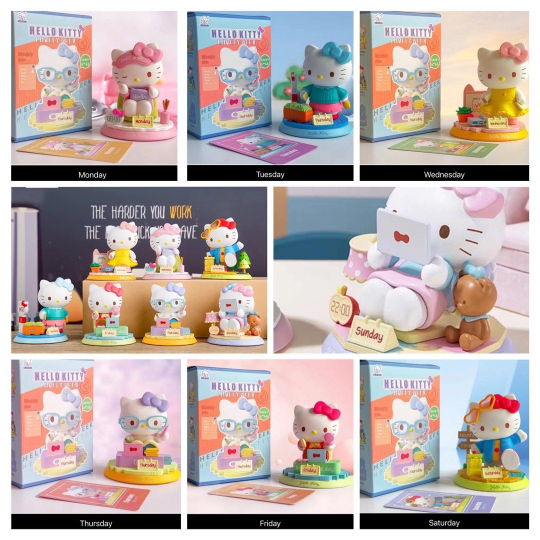 *Full Set Avail* | Sanrio Hello Kitty Lovely Week Blind Box | Rare ...