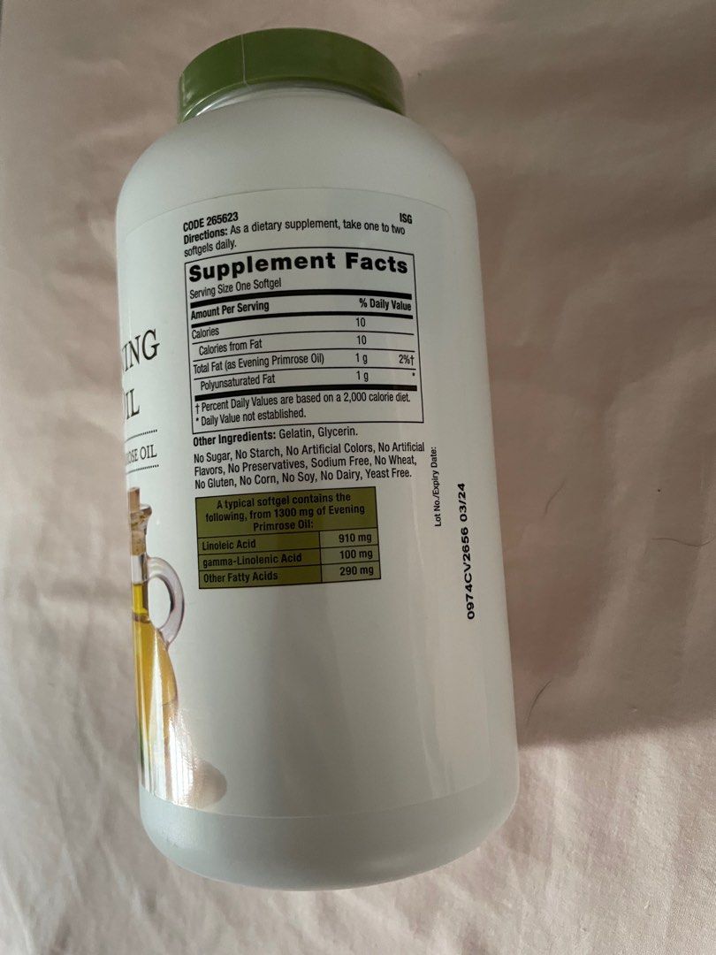 GNC Ultra Evening Primrose, Health & Nutrition, Health Supplements ...