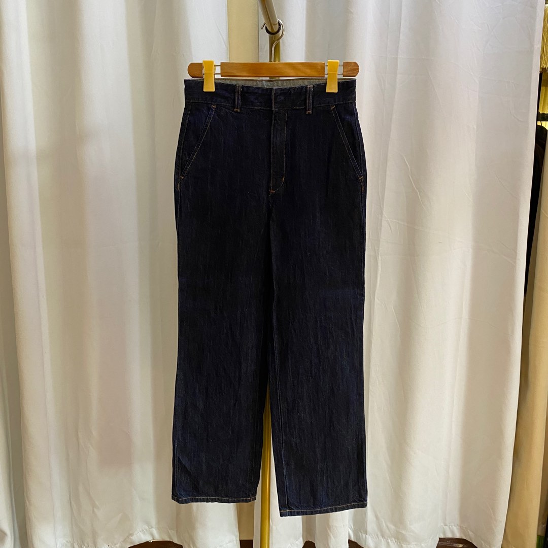 GU High Waist Straight Jeans, Women's Fashion, Bottoms, Jeans on Carousell