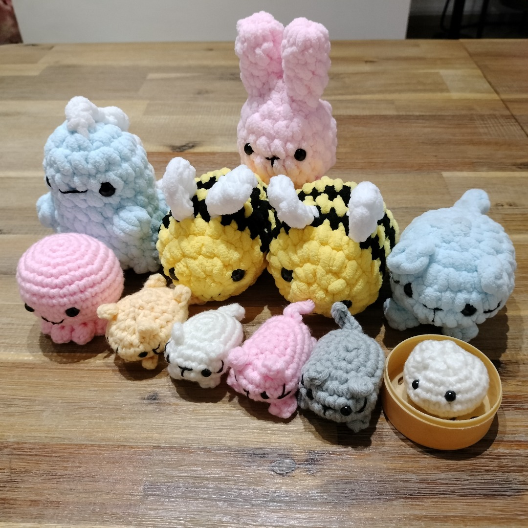 Handmade crochet soft toys, Hobbies & Toys, Toys & Games on Carousell
