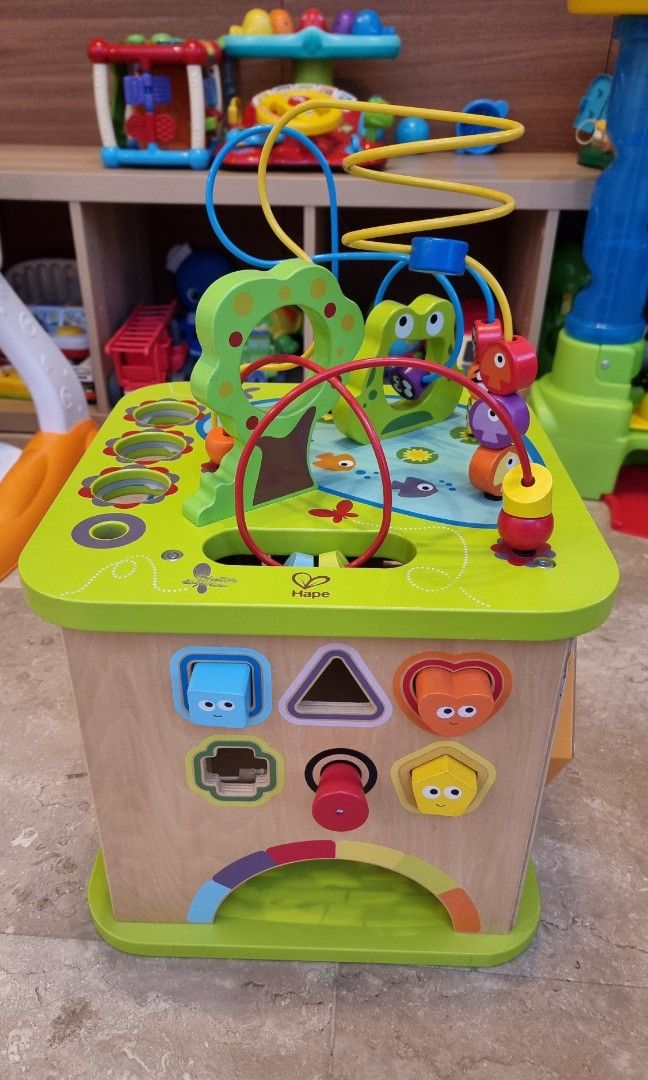 Hape Country Critters Play/Activity Cube, Babies & Kids, Infant ...