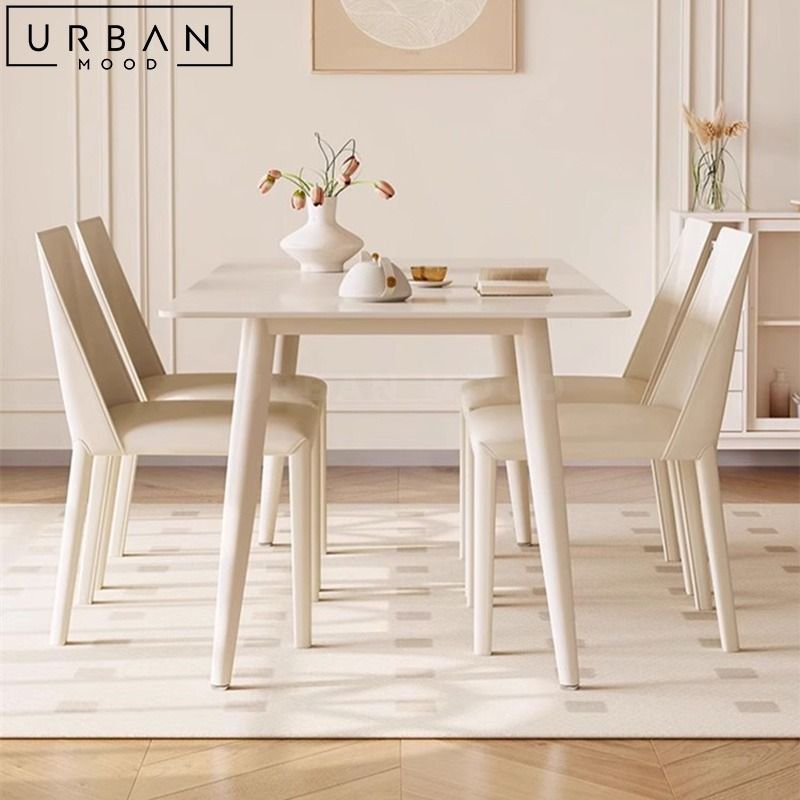 HARLAND Modern Sintered Stone Dining Table Set, Furniture & Home Living ...