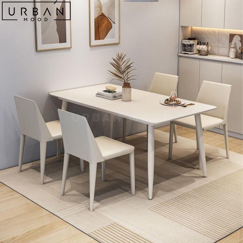 HARLAND Modern Sintered Stone Dining Table Set, Furniture & Home Living ...