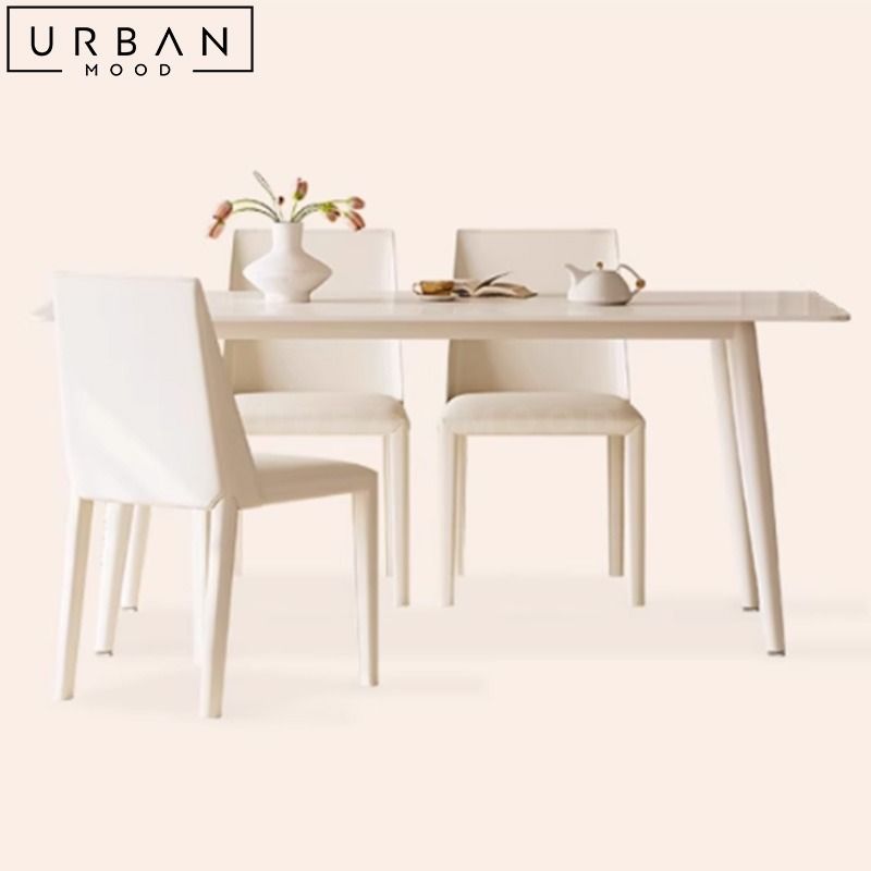 HARLAND Modern Sintered Stone Dining Table Set, Furniture & Home Living ...