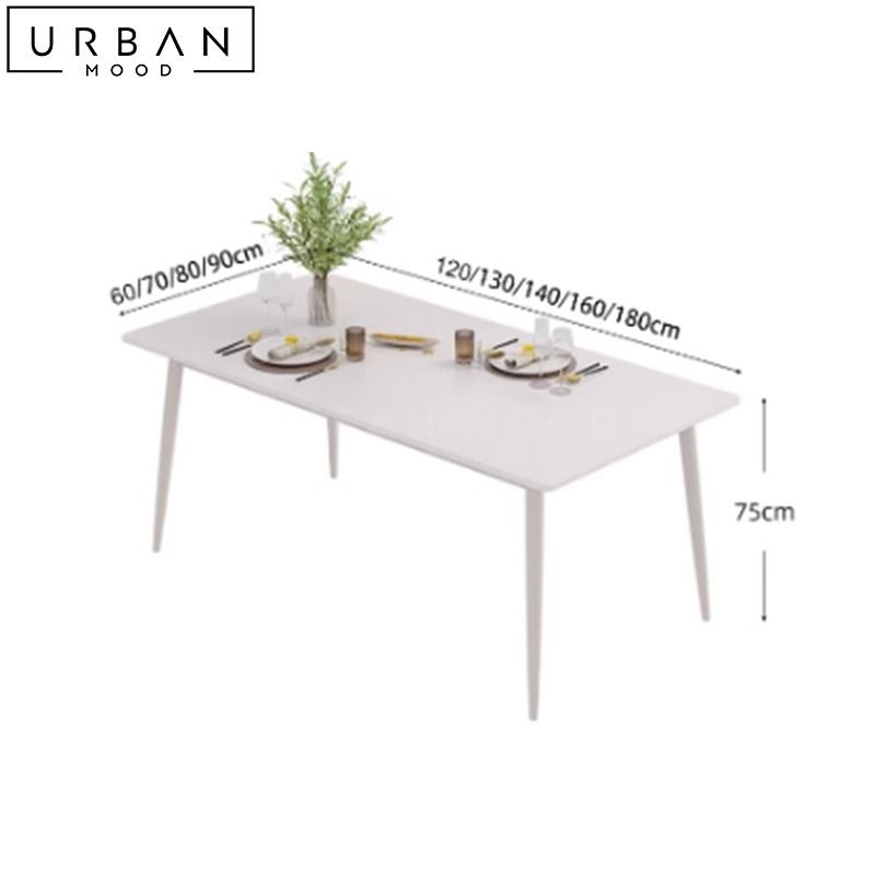 HARLAND Modern Sintered Stone Dining Table Set, Furniture & Home Living ...