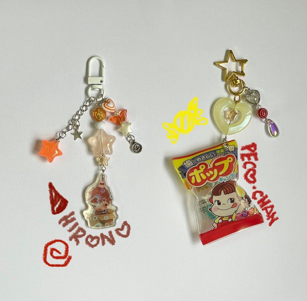 Hirono and peco Chan keychain, Hobbies & Toys, Stationery & Craft ...