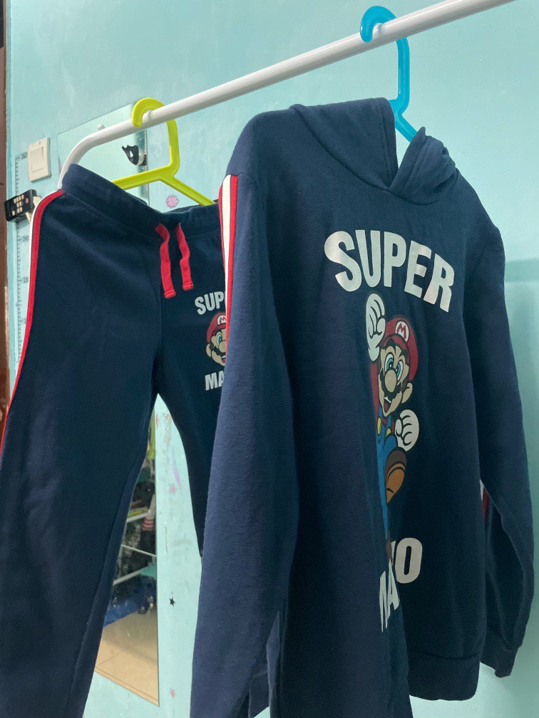 H&M Mario kids set, Babies & Kids, Babies & Kids Fashion on Carousell